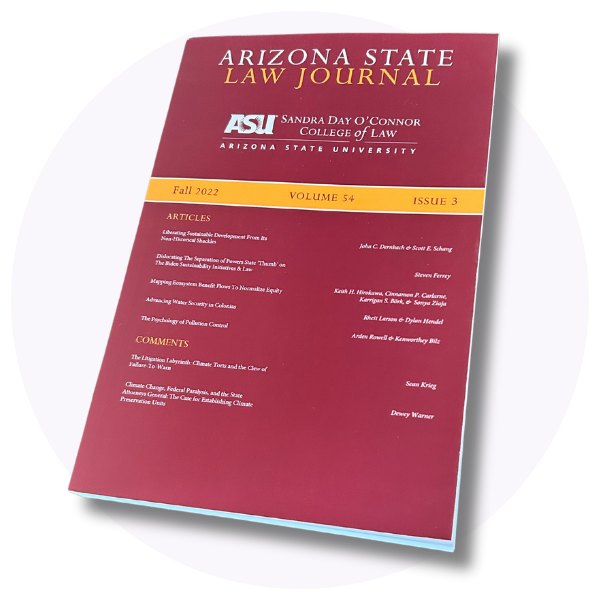 Publications Arizona State Law Journal Publications Arizona State Law Journal